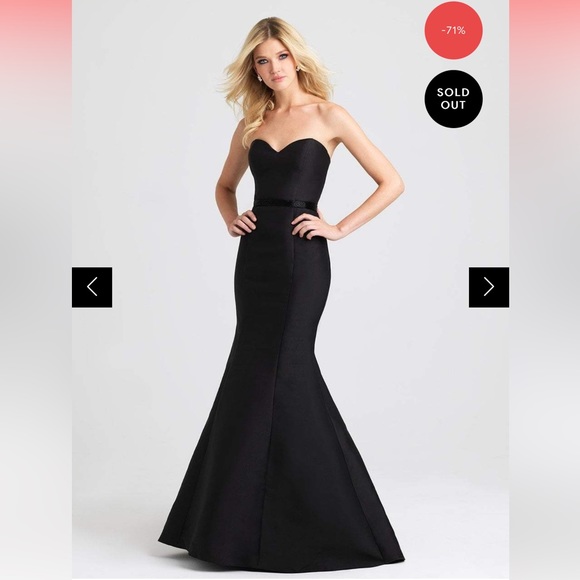 Madison West | Dresses | Madison West Classic Black Prom Dress | Poshmark